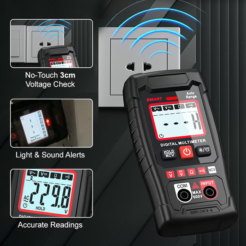 🔧⚡️ Smart Anti-Burn Multimeter! 4000-Count Auto-Ranging, Palm-Sized Ze ...