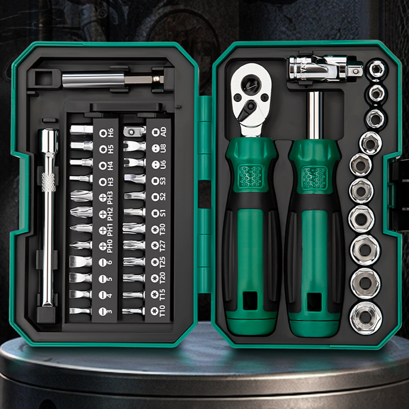 40-Piece Ratcheting Screwdriver Bit Set – relaxrich