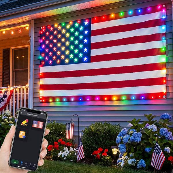 50% OFF FOR LIMITED TIME LED American Flag Light with Remote Control ...